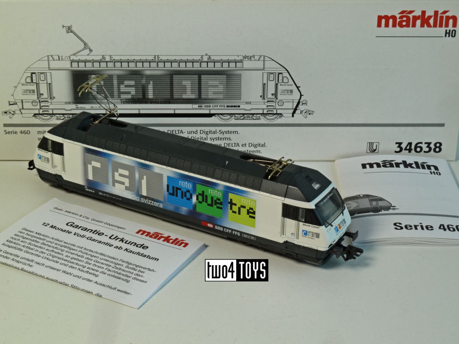 Marklin 34638 Re 460 SBB RSI TSI ELECTRIC LOCOMOTIVE | Two4Toys