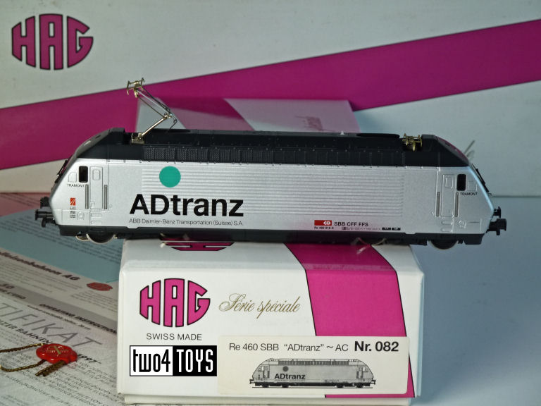 HAG 082 ~ AC Re 460 SBB ADtranz ELECTRIC LOCOMOTIVE | Two4Toys
