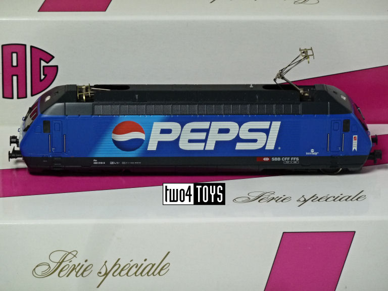 HAG 086 ~ AC Re 460 SBB PEPSI ELECTRIC LOCOMOTIVE | Two4Toys